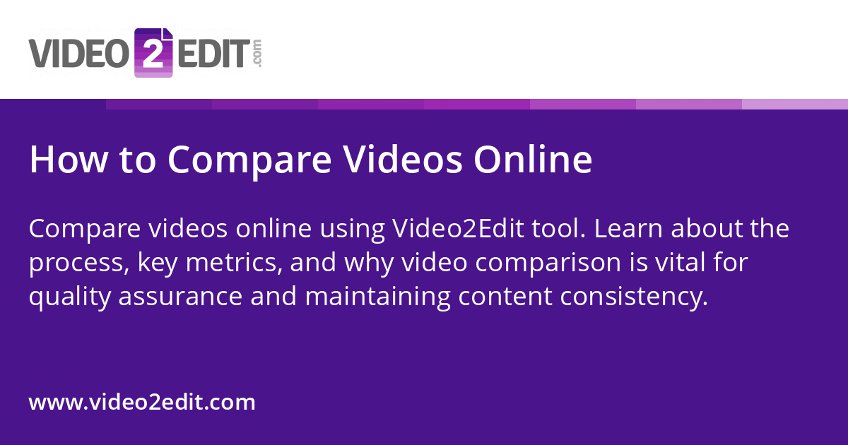 How to Compare Videos Online