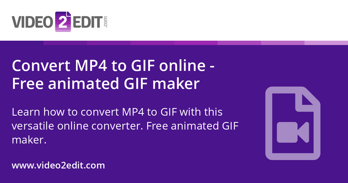 Convert MP4 to GIF online - Free animated GIF maker
