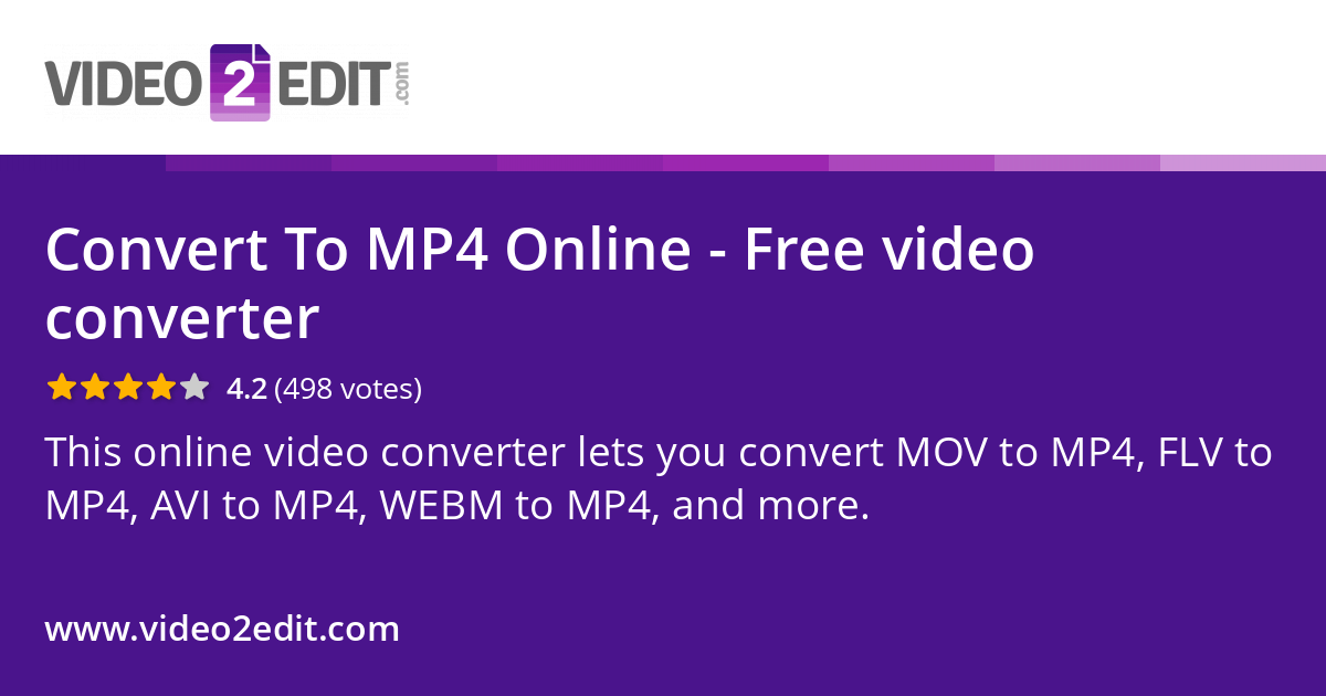 Convert To MP4 Online - Free video conversion tool