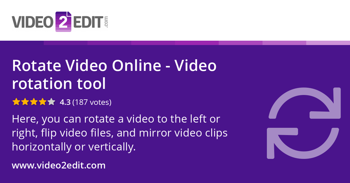 Rotate Video Online - Video rotation tool Rotate Video Online - Video rotation tool