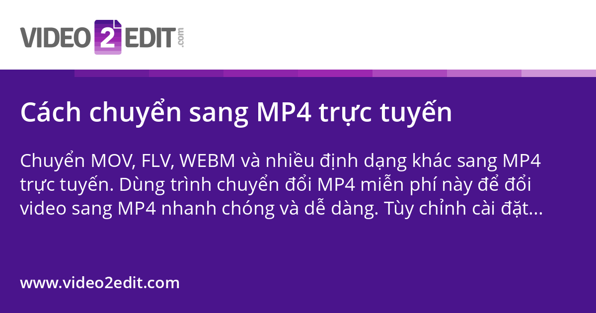 Cách chuyển sang MP4 trực tuyến